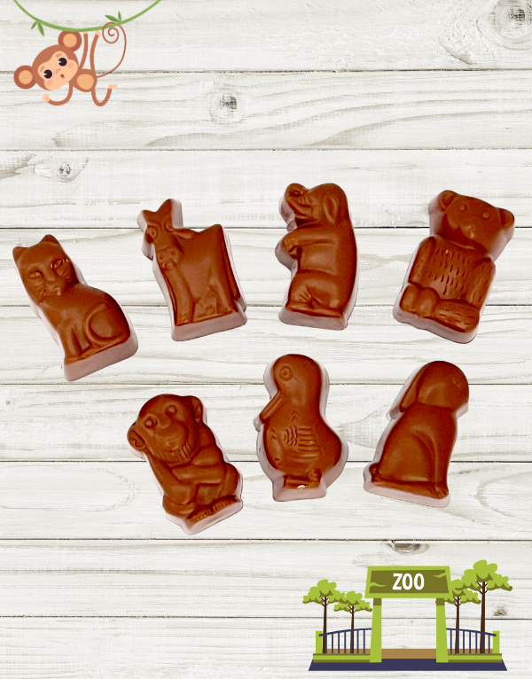 Zoo Animals Caramel Gift Box | Chez Emily Handmade Chocolates